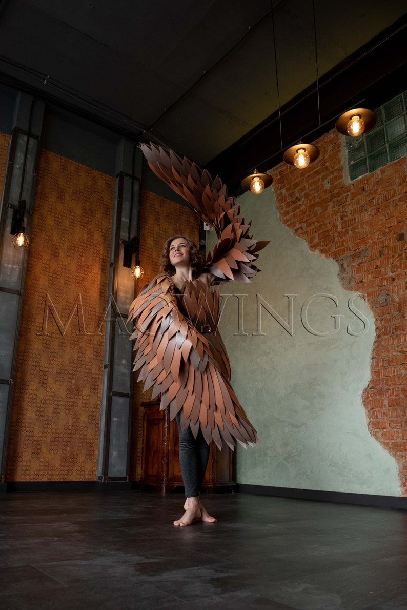 Brown Wings Bird Cosplay Bird Costume Arm Wings Wings for - Etsy