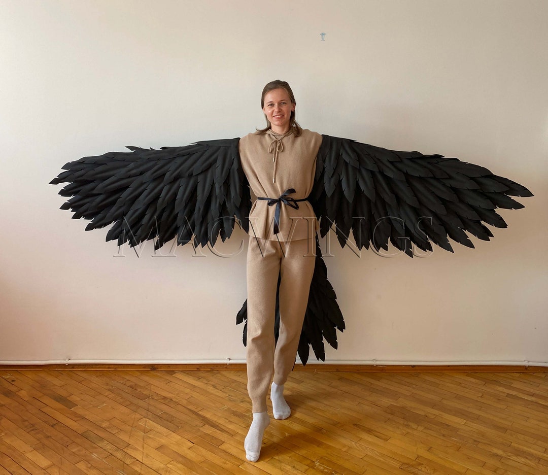 Black Harpy Costume Wings and Tail Cosplay Costume Adult Arm - Etsy New ...