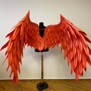 Red Wings Demon Wings Devil Costume Fallen Angel Lucifer - Etsy