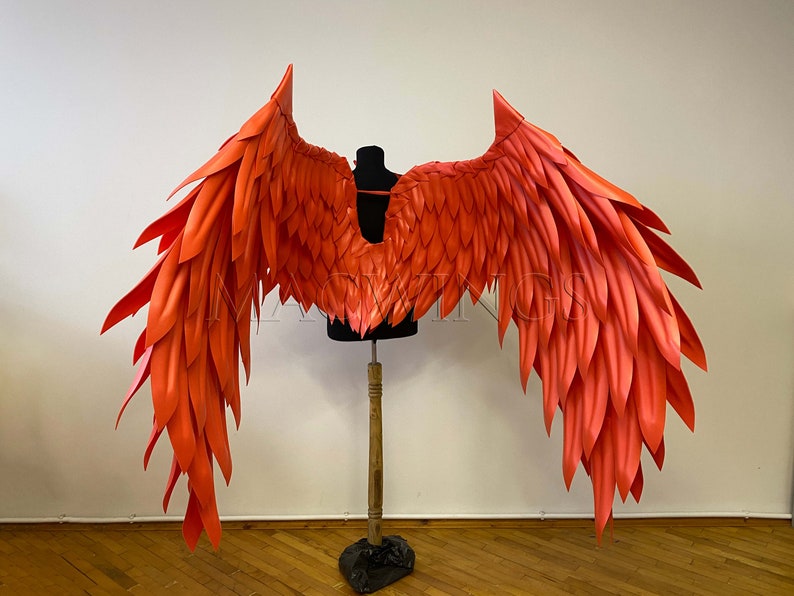 Red Wings Demon Wings Devil Costume Fallen Angel Lucifer - Etsy