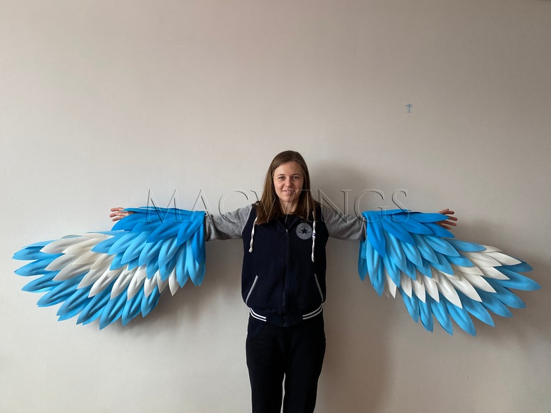 Blue Wings Wings for Dance Blue Bird Arm Wings Performance - Etsy