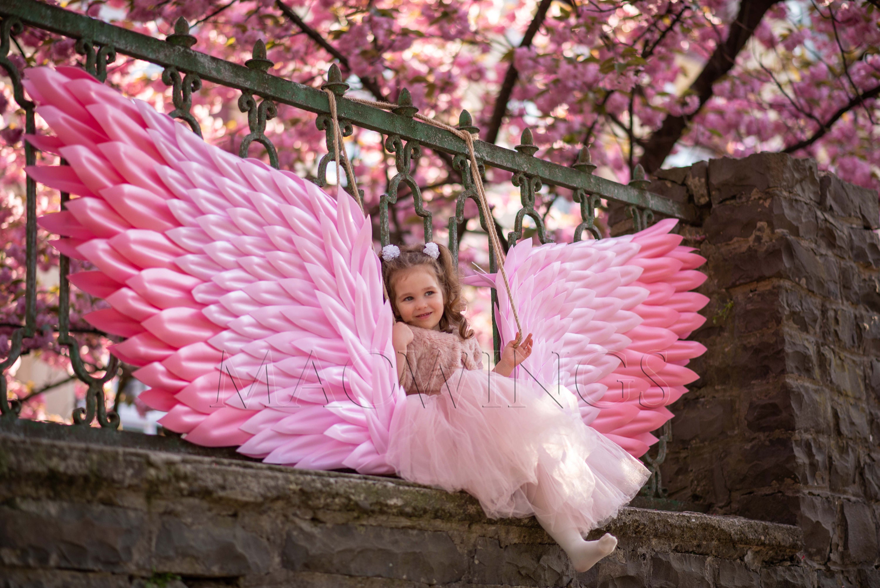 Pink Wings for a Swing Swing With Wings Backdrop Wings - Etsy