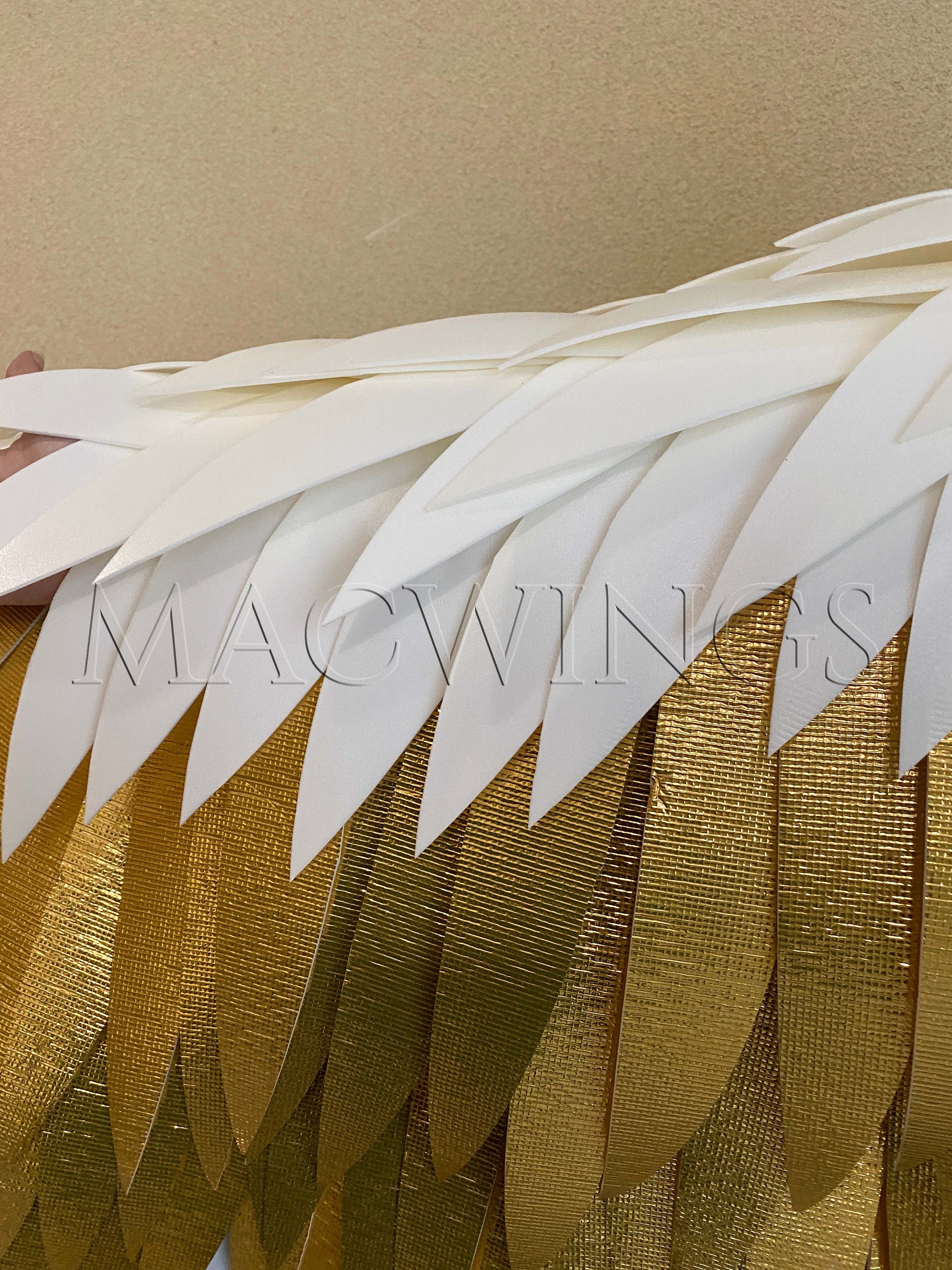 Gold Wings and Tail Gold and White Wings for Dance Arm Wings - Etsy