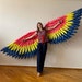 Parrot Wings Costume, Macaw Costume, Movable Wings for Dance, Bird ...