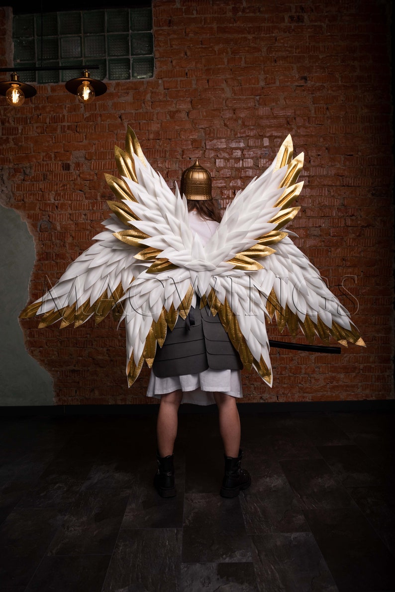 Triple Wings White Gold Wings Shoot for Men Wings for Men | Etsy