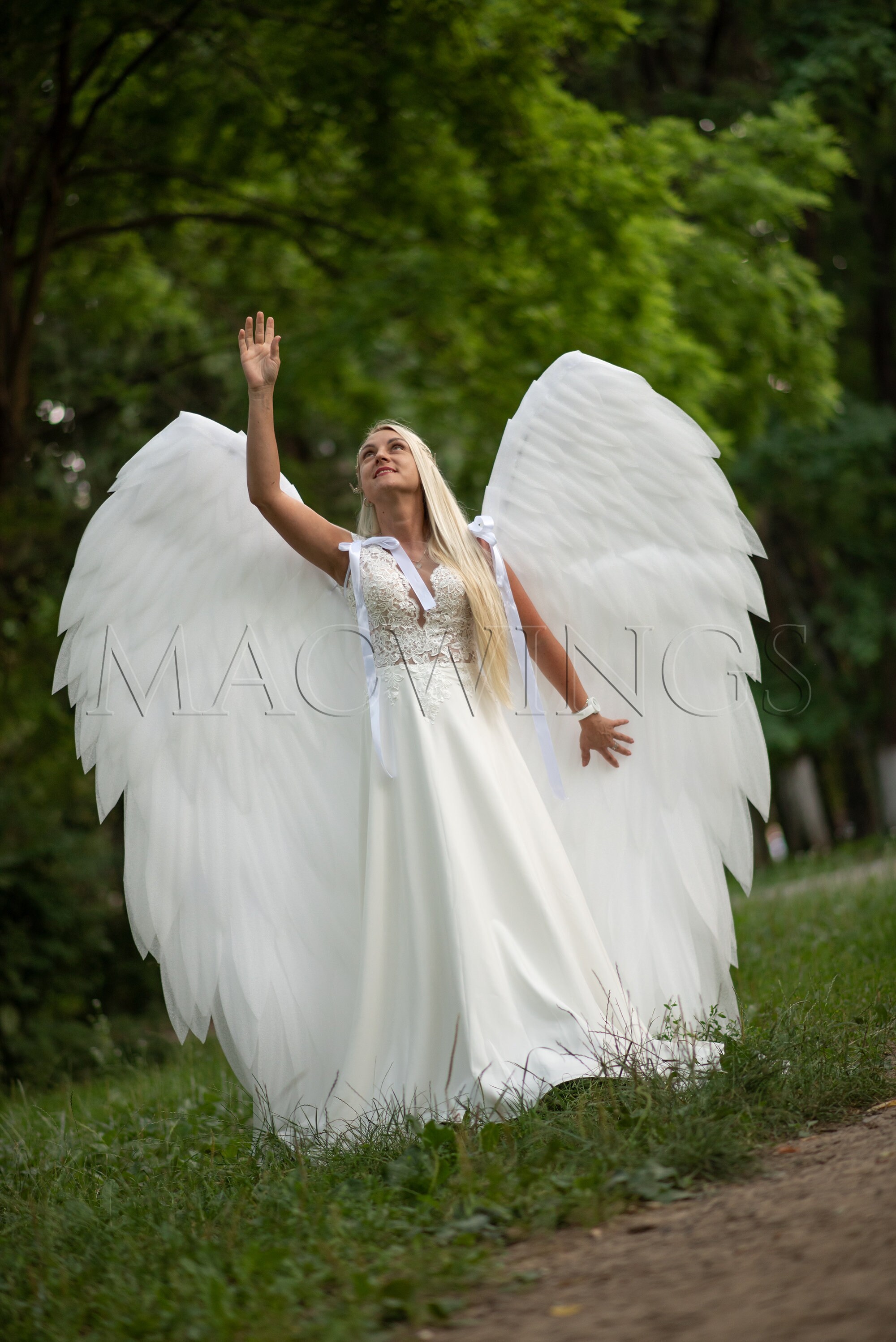 Wedding Wings Large Wings White Angel Wings Big Wings Etsy