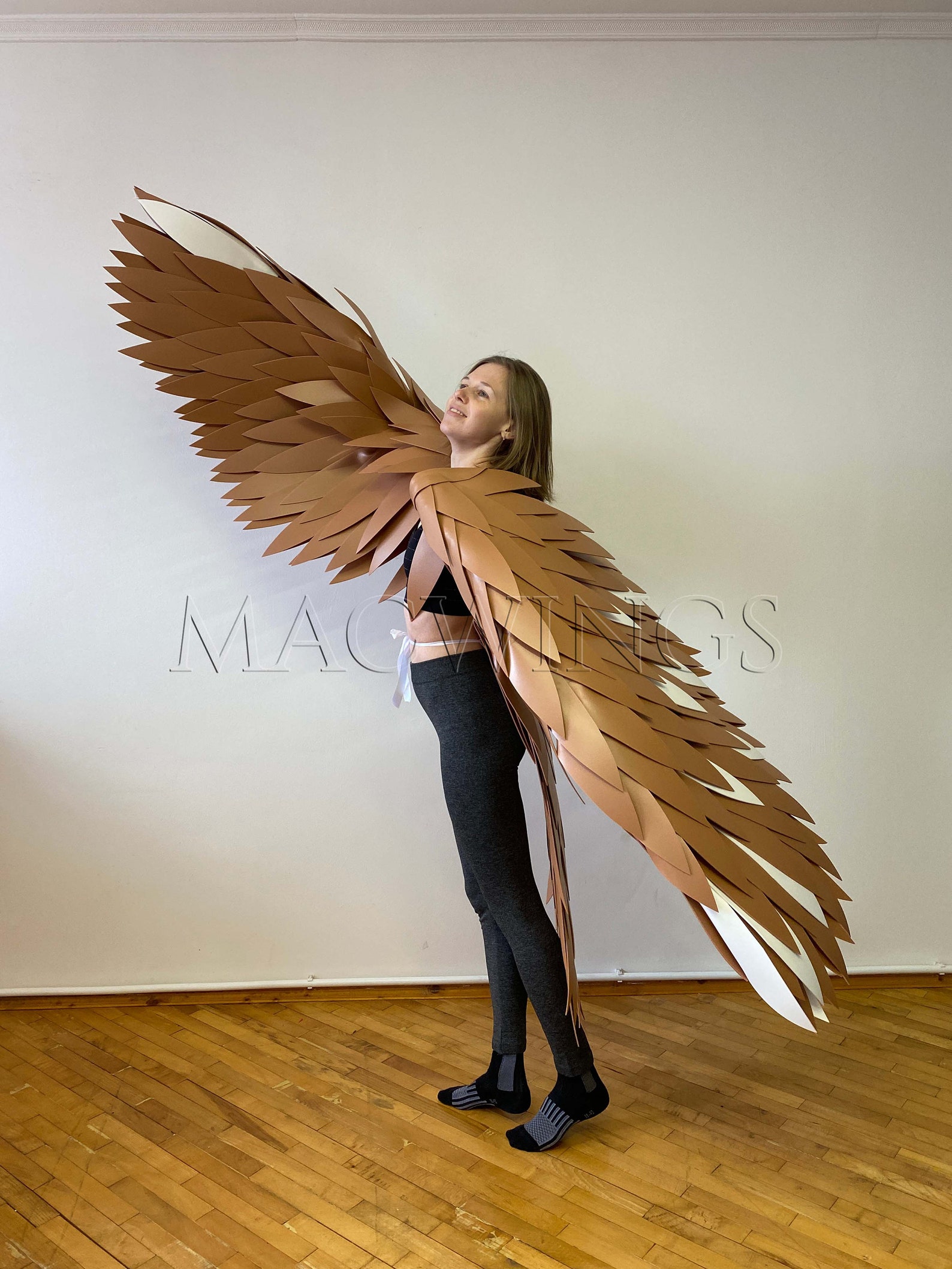 Brown Bird Wings and Tail Bird Cosplay Costume Arm Wings - Etsy