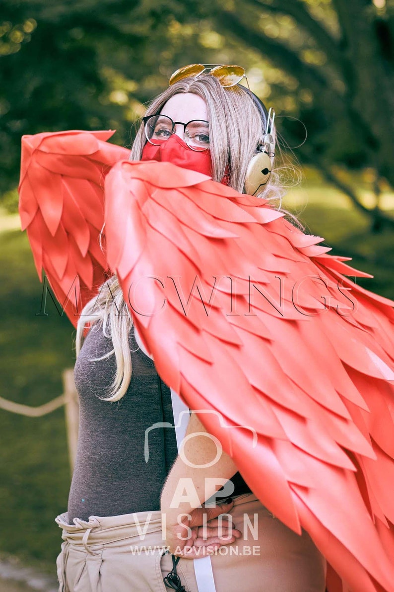 Red Wings Cosplay Large Wings Wings for Cosplay Red Angel - Etsy