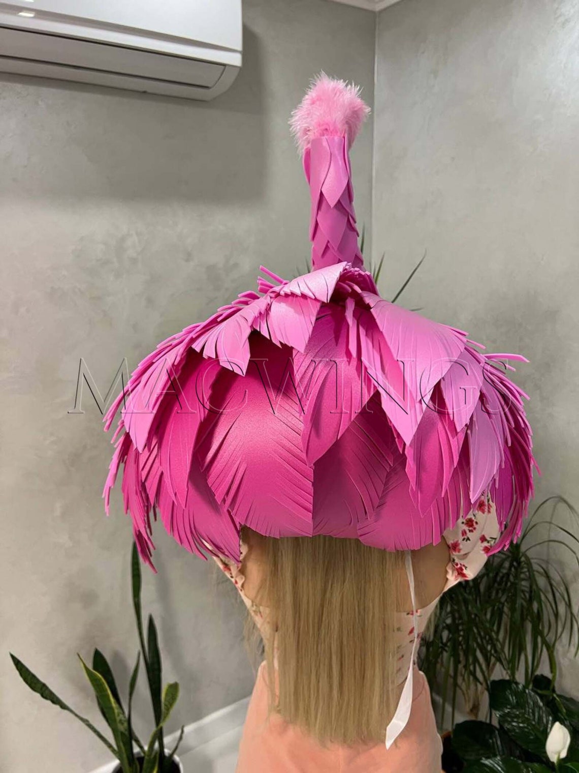 Pink Flamingo Headpiece Headband Flamingo Head Decoration - Etsy