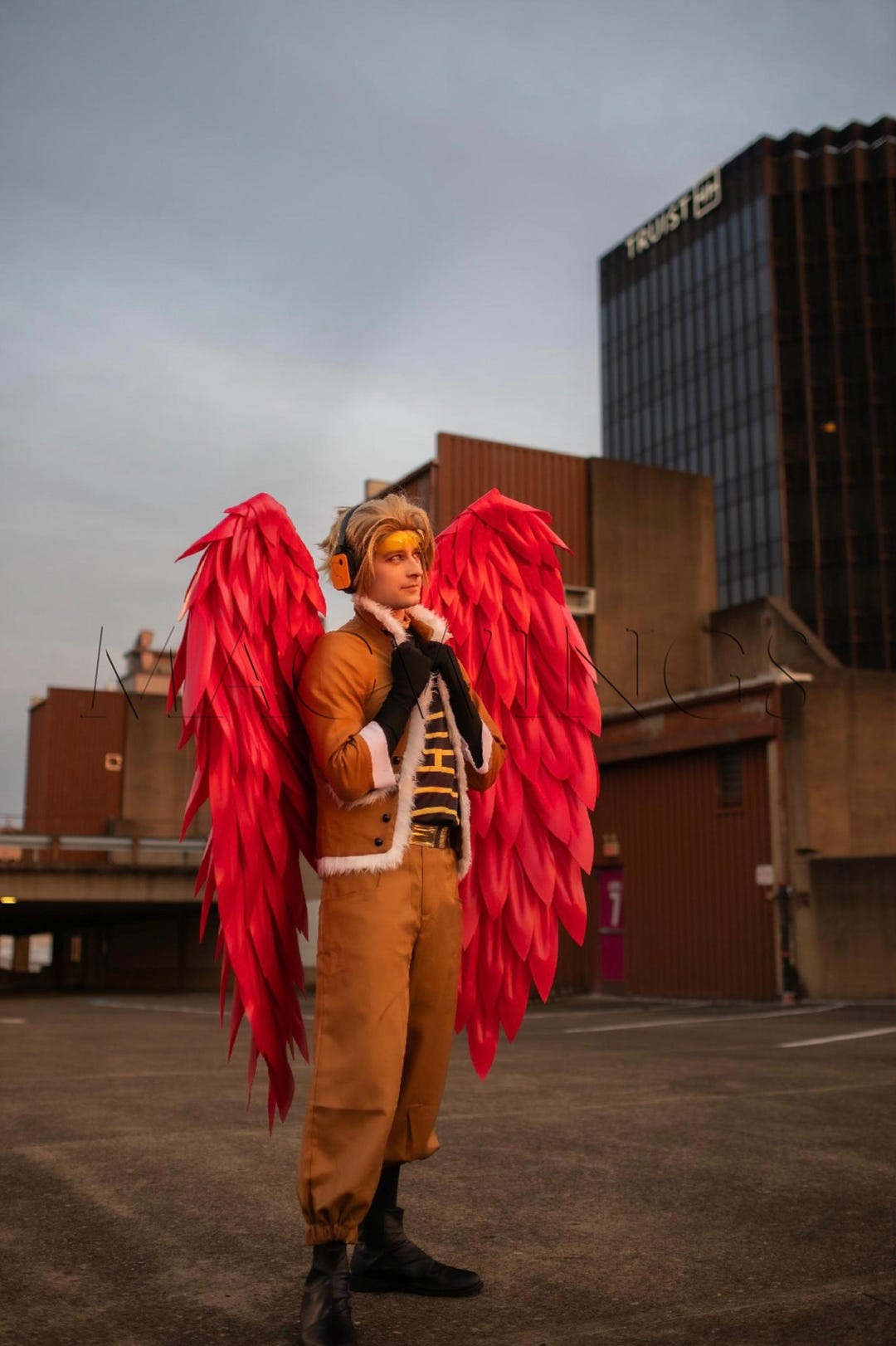 Red Angel Wings, Large Movable Wings for Cosplay, Wings for Cosplay ...