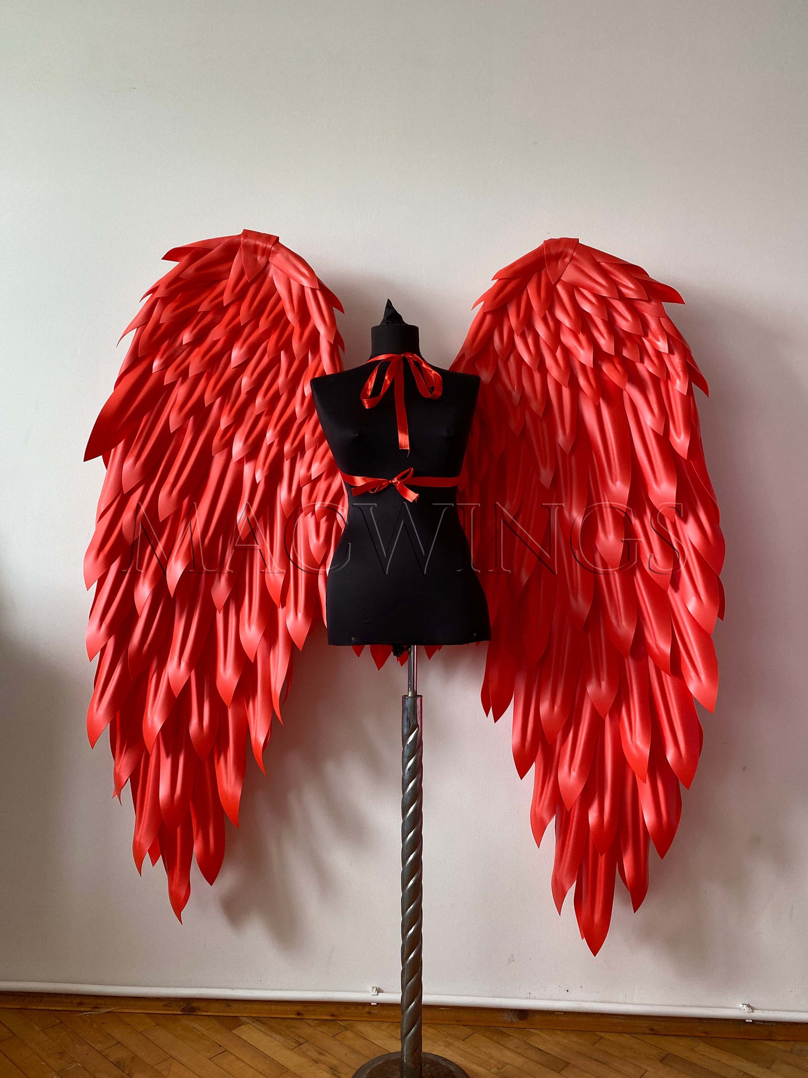 Red Wings Cosplay Large Wings Wings for Cosplay Red Angel - Etsy