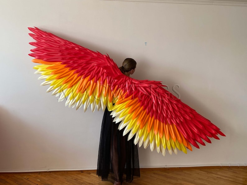 Movable Flame Wings Phoenix Wings Adult Cosplay Costume - Etsy