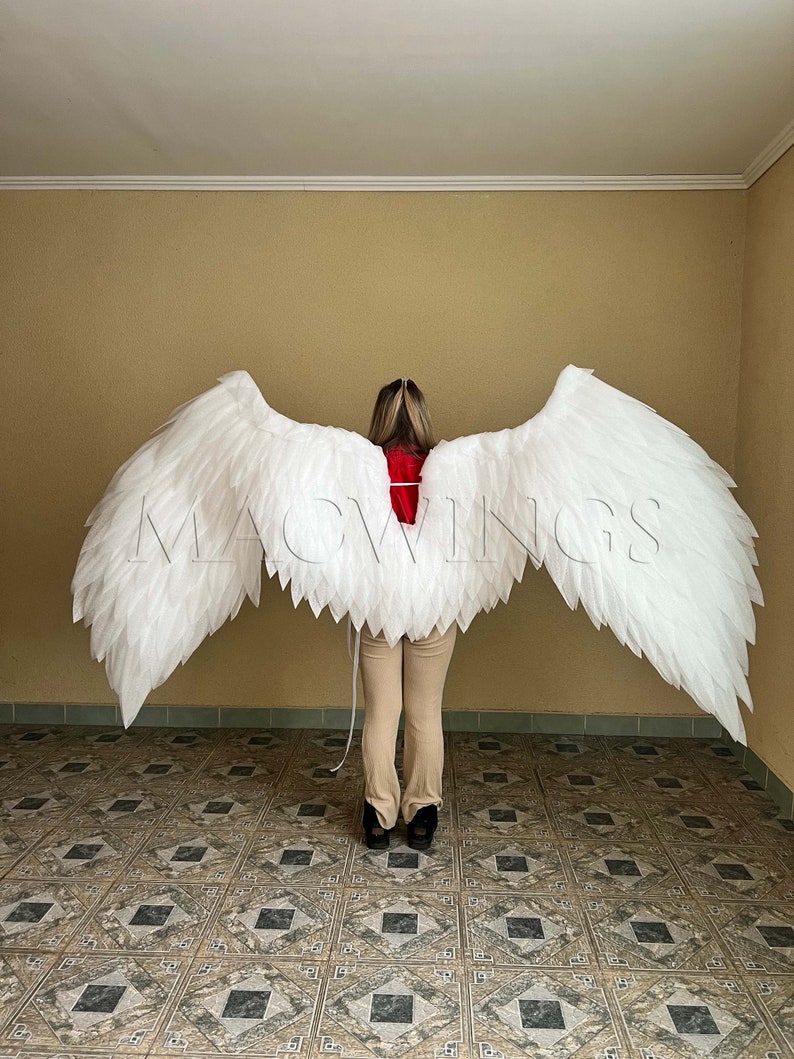 Moveable Wings White Wings Angel Wings for Dance Cosplay - Etsy