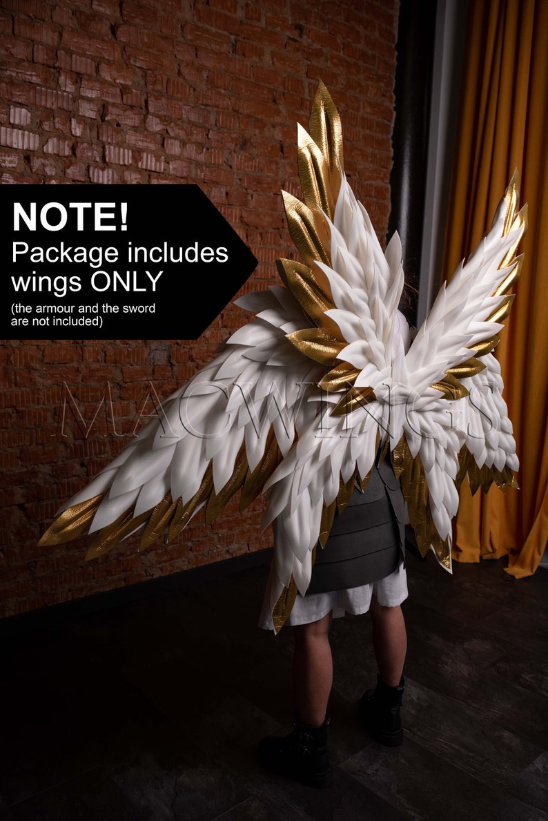 Triple Wings White Gold Wings Shoot for Men Wings for Men | Etsy