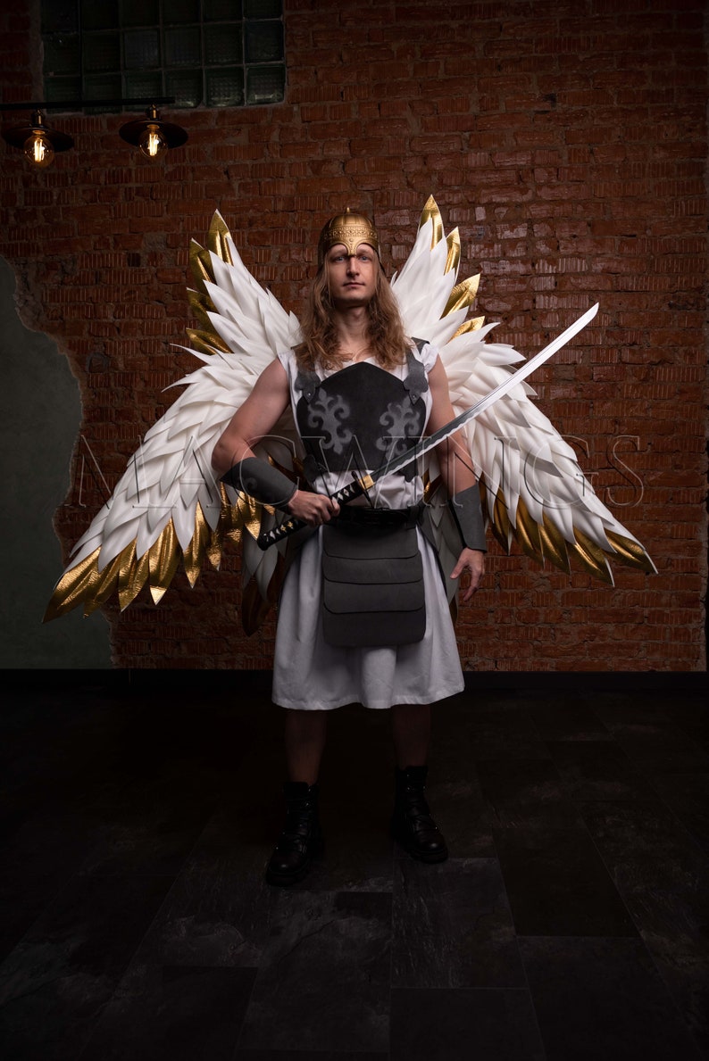 Triple Wings White Gold Wings Shoot for Men Wings for Men | Etsy