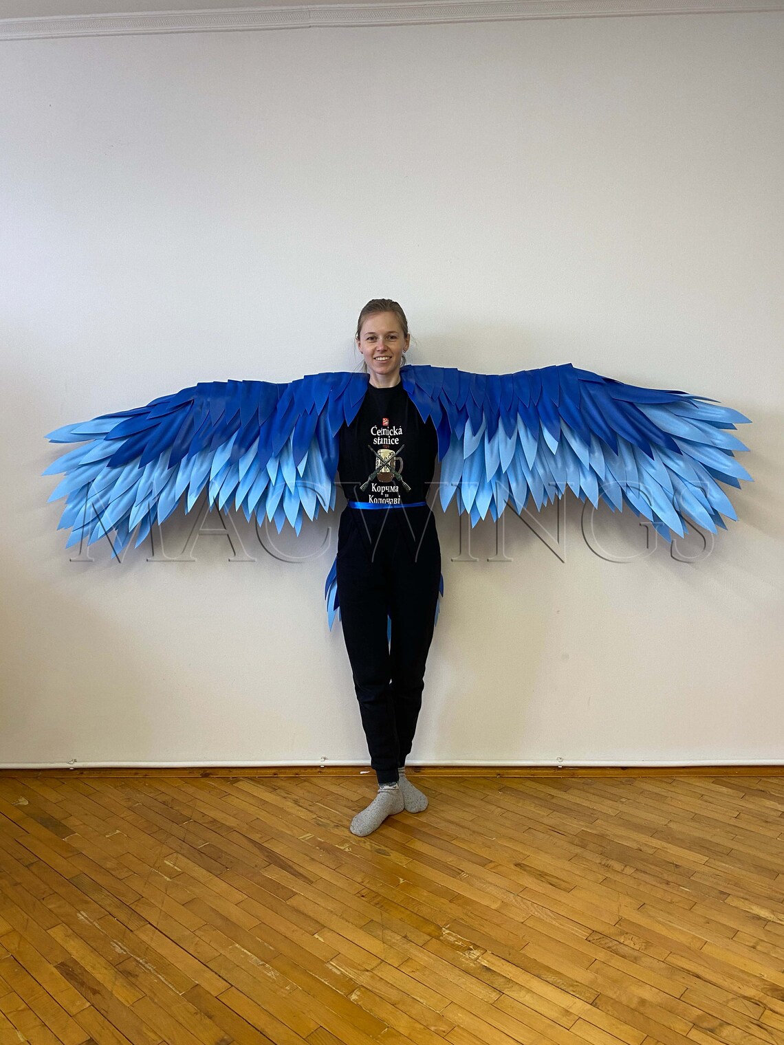 Blue Harpy Wings and Tail Bird Wings Arm Wings Bird Tail - Etsy