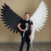 Extra Large Wings Black and White, White Angel Wings, Big Wings White ...