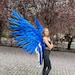 Bluejay Wings Extra Large Blue Angel Wings Dark Blue Color - Etsy