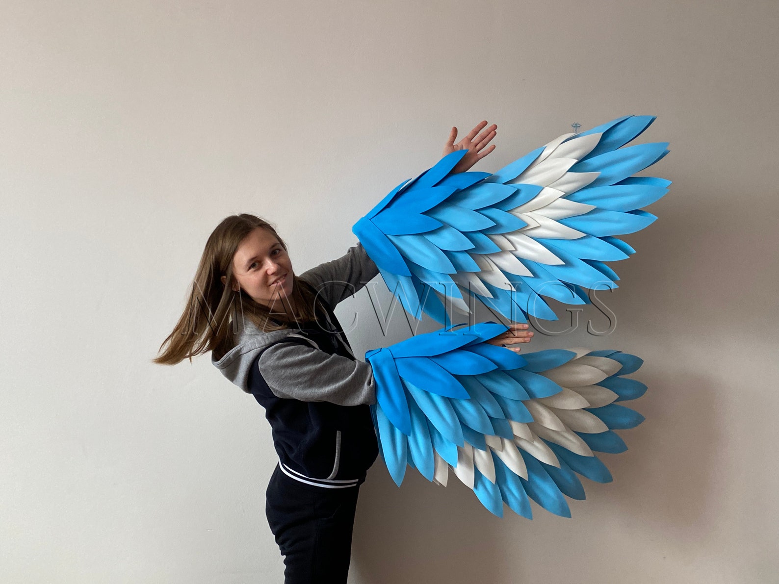 Blue Wings Wings for Dance Blue Bird Arm Wings Performance - Etsy