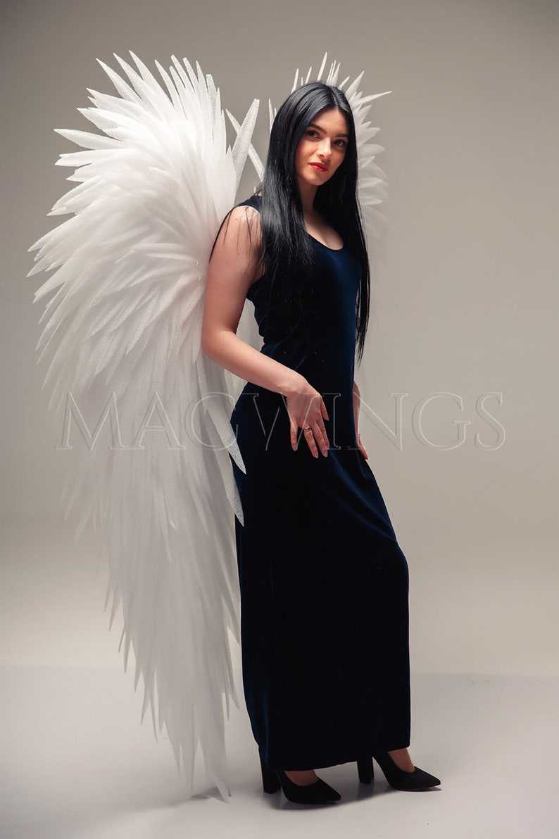 White Angel Wings Adult Angel Costume Large Wings Angel Etsy