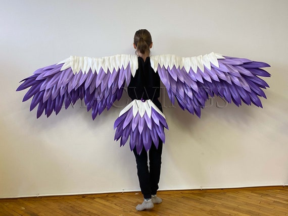 Purple Harpy Wings and Tail Bird Wings Arm Wings Purple | Etsy