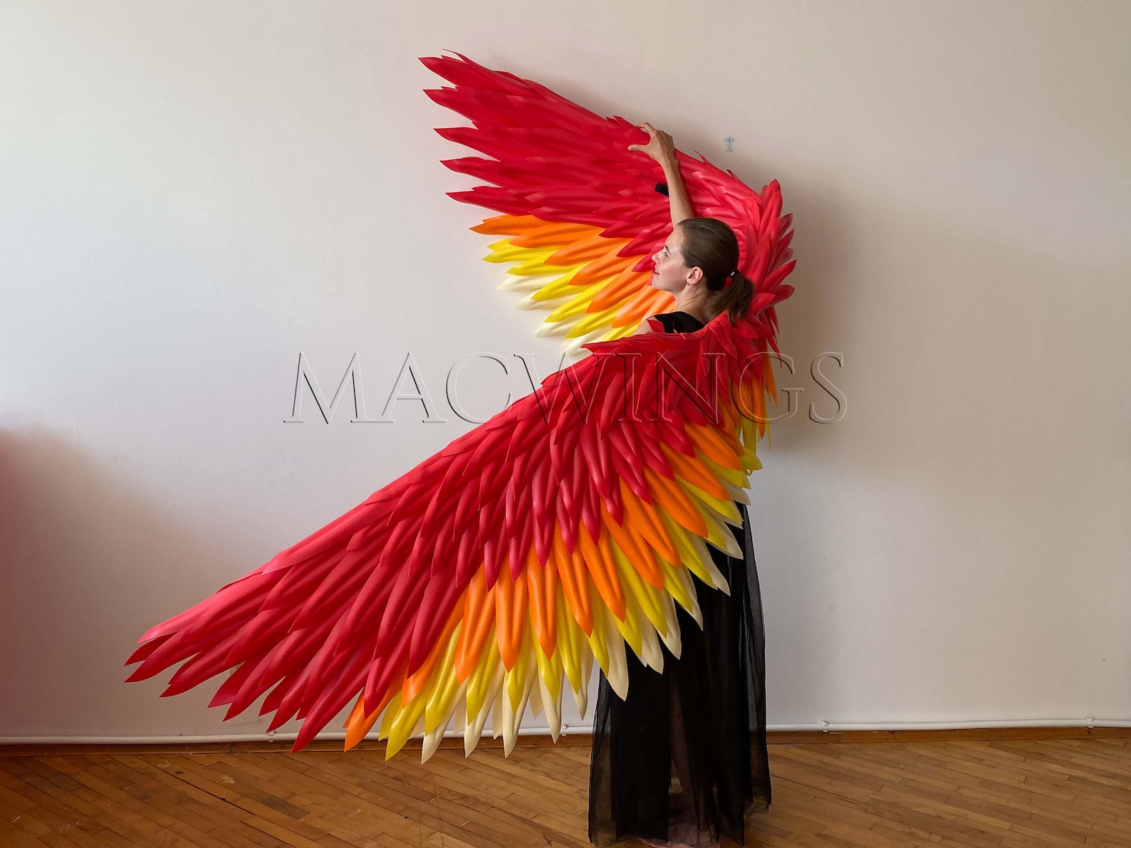 Movable Flame Wings, Phoenix Wings, Adult Cosplay Costume, Fire Bird ...