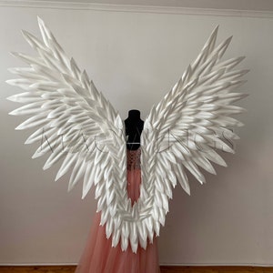 Extra Large White Angel Wings, Opaque White Color, XL Wings, Big Wings ...