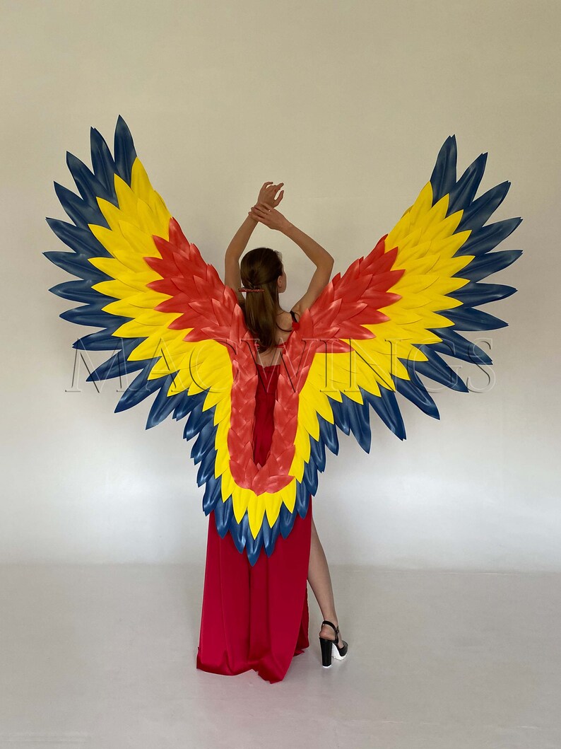 Big Macaw Wings Cosplay Costume Adult, Large Bird Parrot Wings Macaw ...