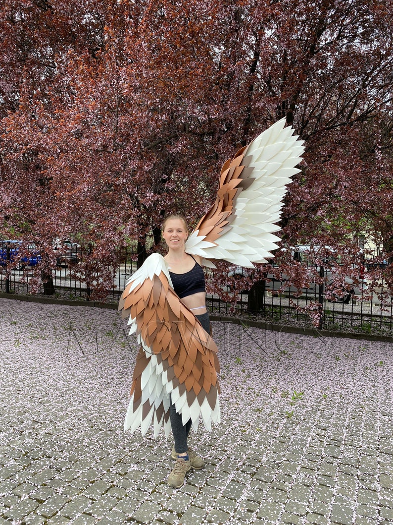 Brown Bird Wings and Tail Bird Cosplay Costume Arm Wings - Etsy