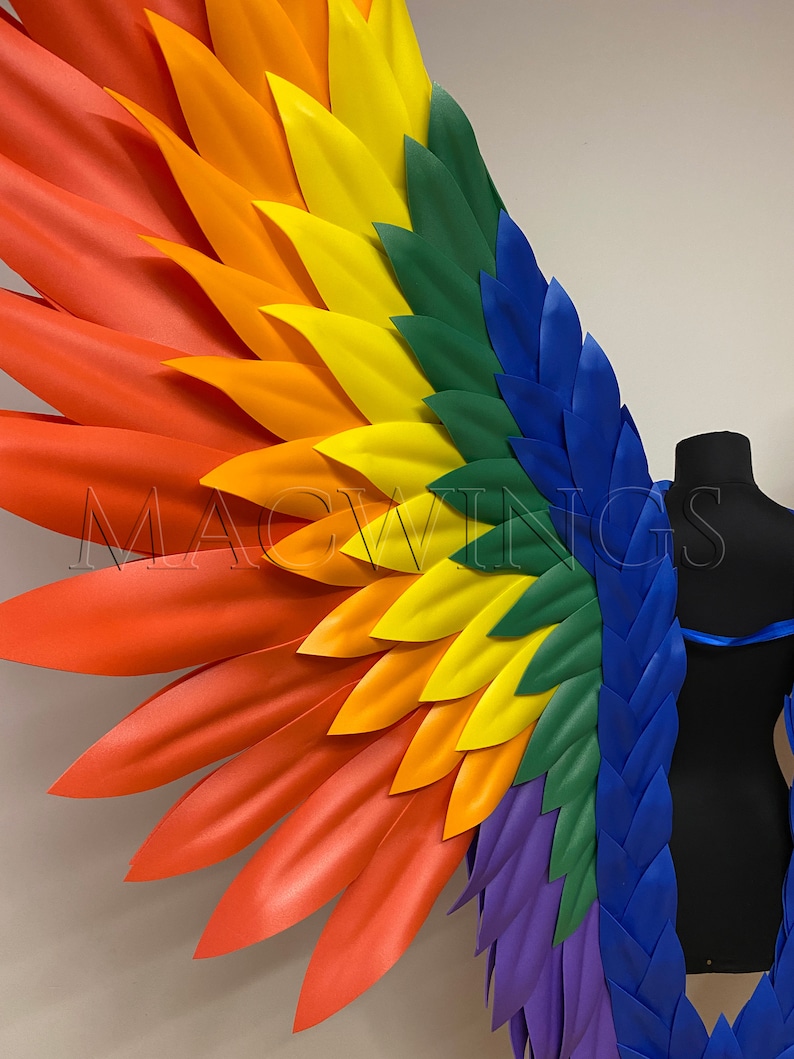 Angel Wings, Rainbow Wings, Colorful Wings, Adult Wings, Rainbow Outfit ...