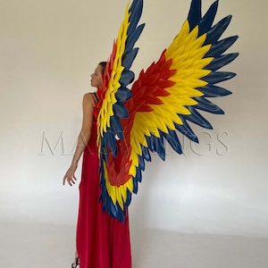 Big Macaw Wings Cosplay Costume Adult, Large Bird Parrot Wings Macaw ...