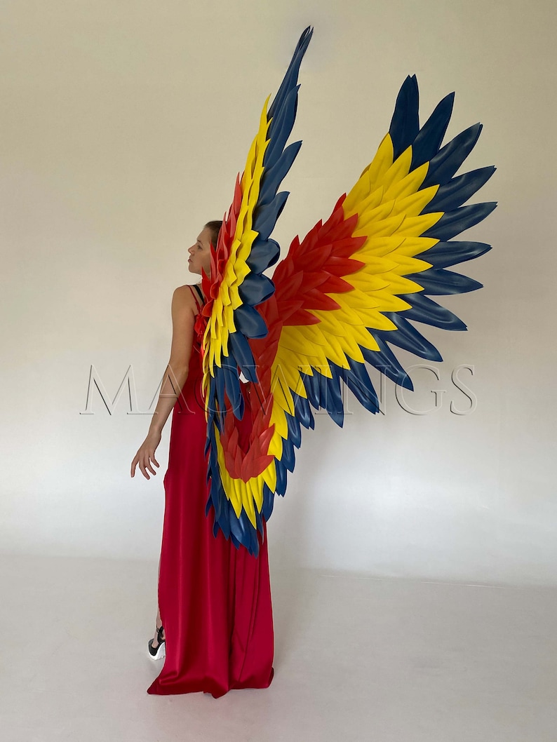 Big Macaw Wings Cosplay Costume Adult, Large Bird Parrot Wings Macaw ...
