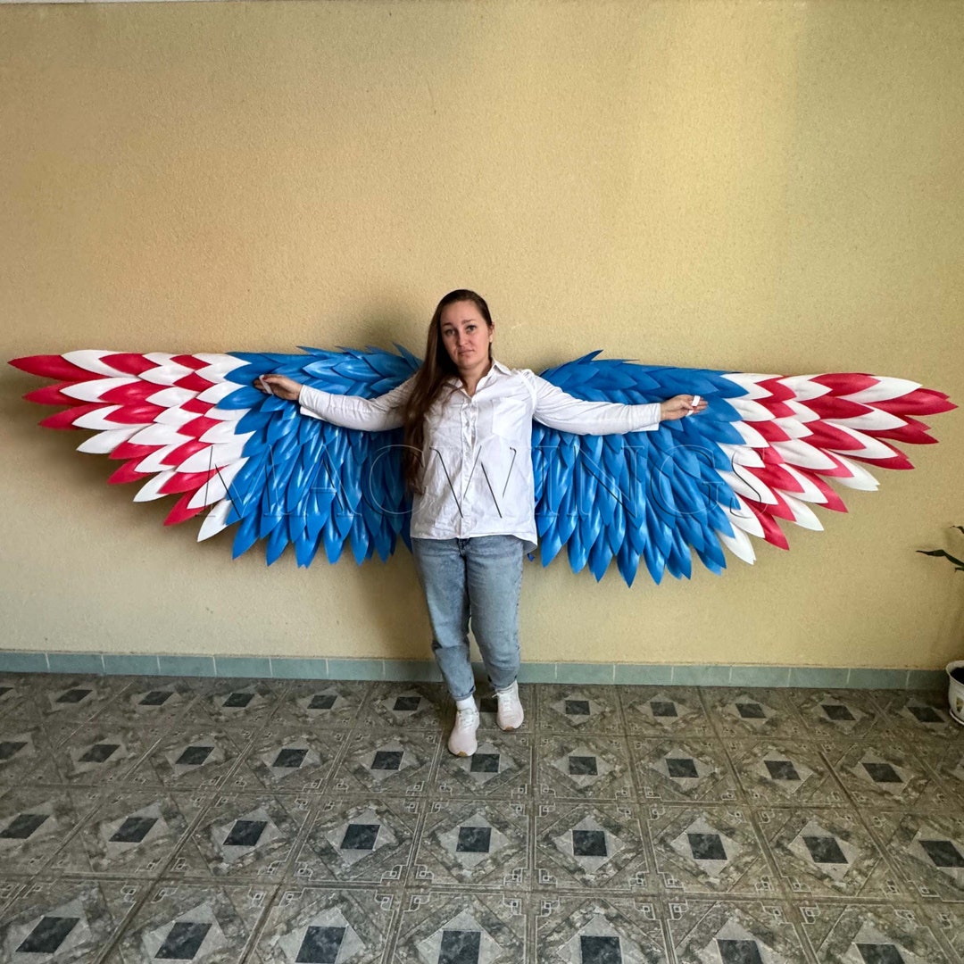 Moveable US Flag Wings Costume Cosplay Adult Wings United States Wings ...