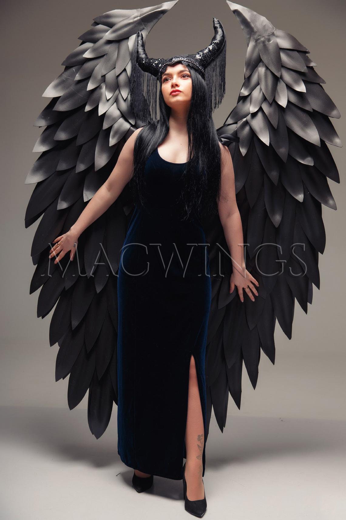 Foto idea maléfica Alas maléficas Alas negras Alas negras | Etsy