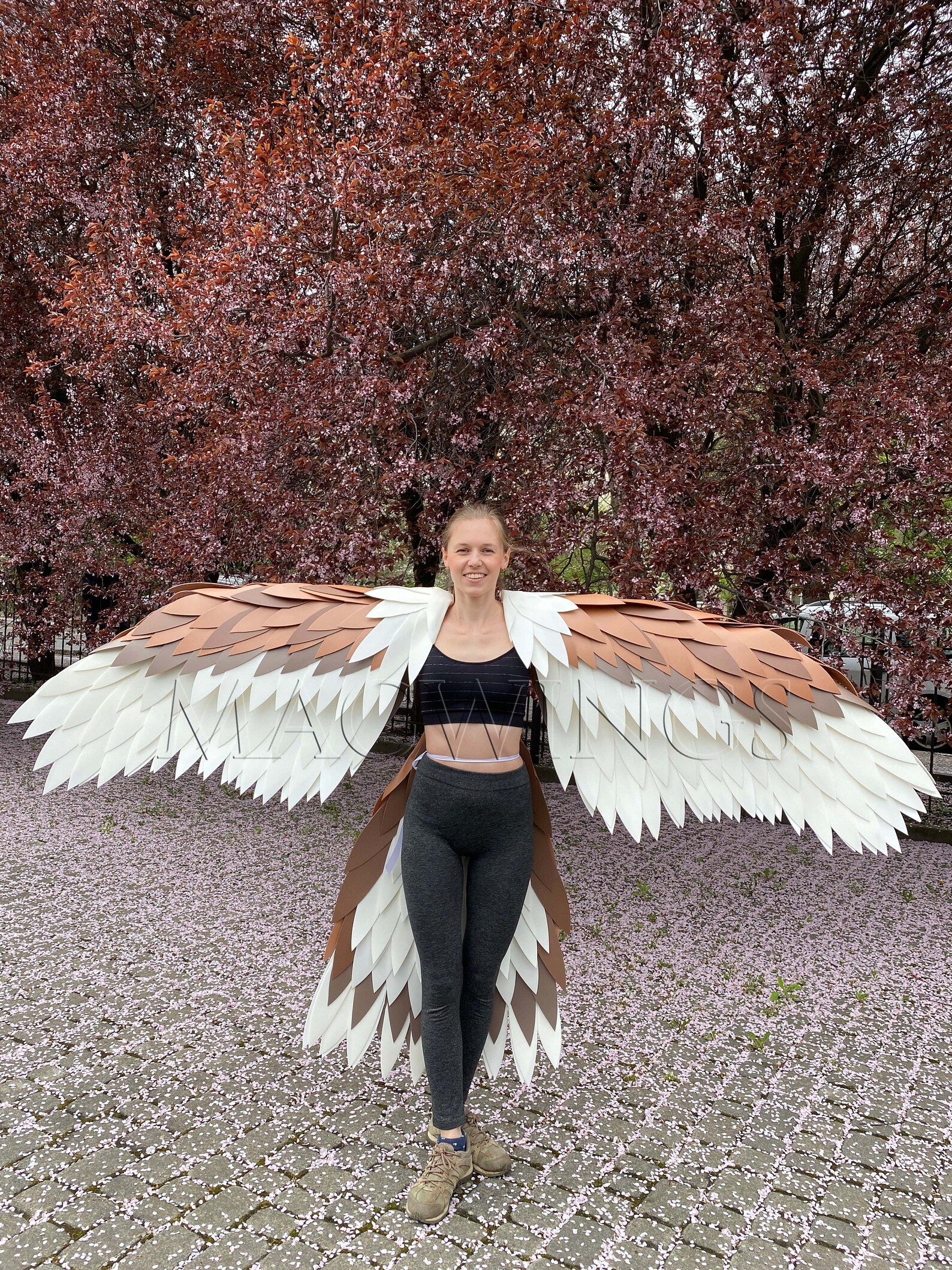 Brown Bird Wings and Tail Bird Cosplay Costume Arm Wings - Etsy