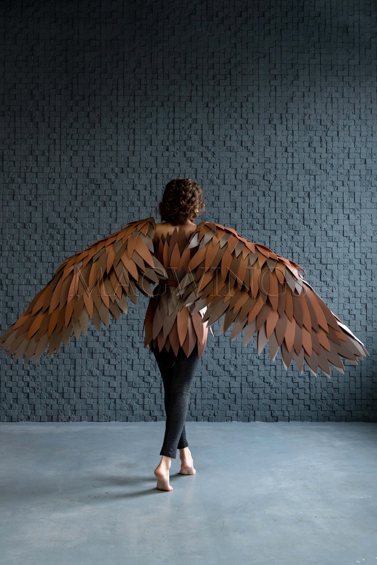 Brown Wings Bird Cosplay Bird Costume Arm Wings Wings for - Etsy
