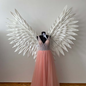 Extra Large White Angel Wings, Opaque White Color, XL Wings, Big Wings ...