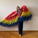 Parrot Wings Costume, Macaw Costume, Movable Wings for Dance, Bird ...