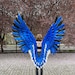 Bluejay Wings Extra Large Blue Angel Wings Dark Blue Color - Etsy
