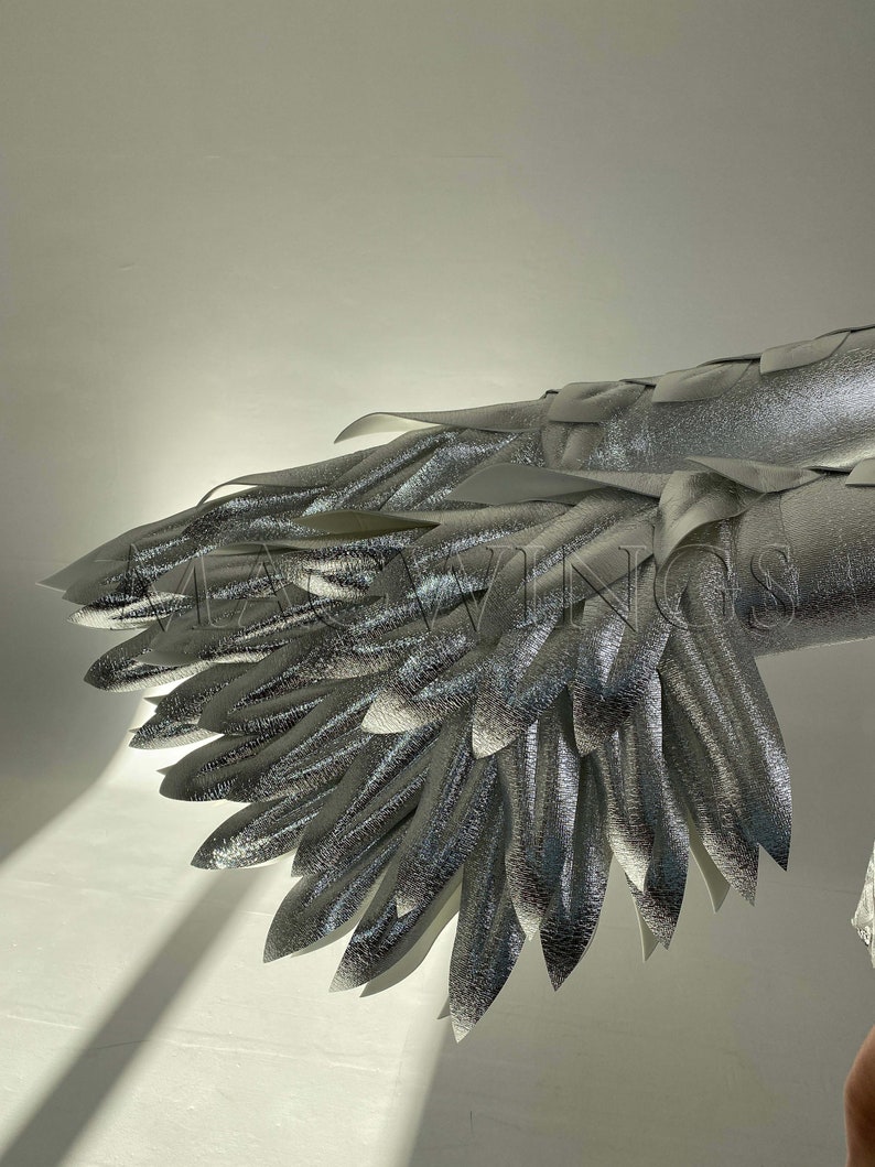 Silver Harpy Wings Bird Wings Arm Wings Silver Wings Bird - Etsy