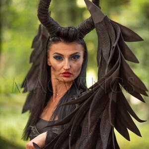 Witch Cosplay Costume, Black Wings, Devil Wings, Black Angel, Dark ...