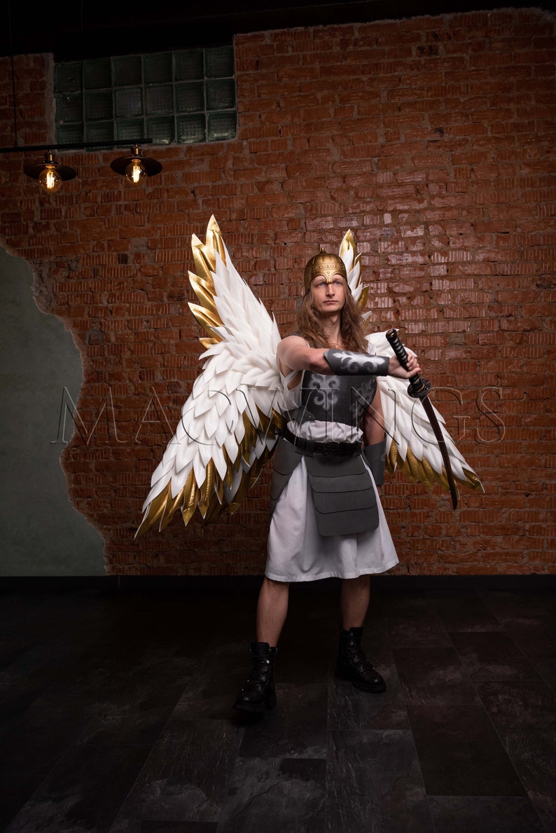 Triple Wings White Gold Wings Shoot for Men Wings for Men | Etsy