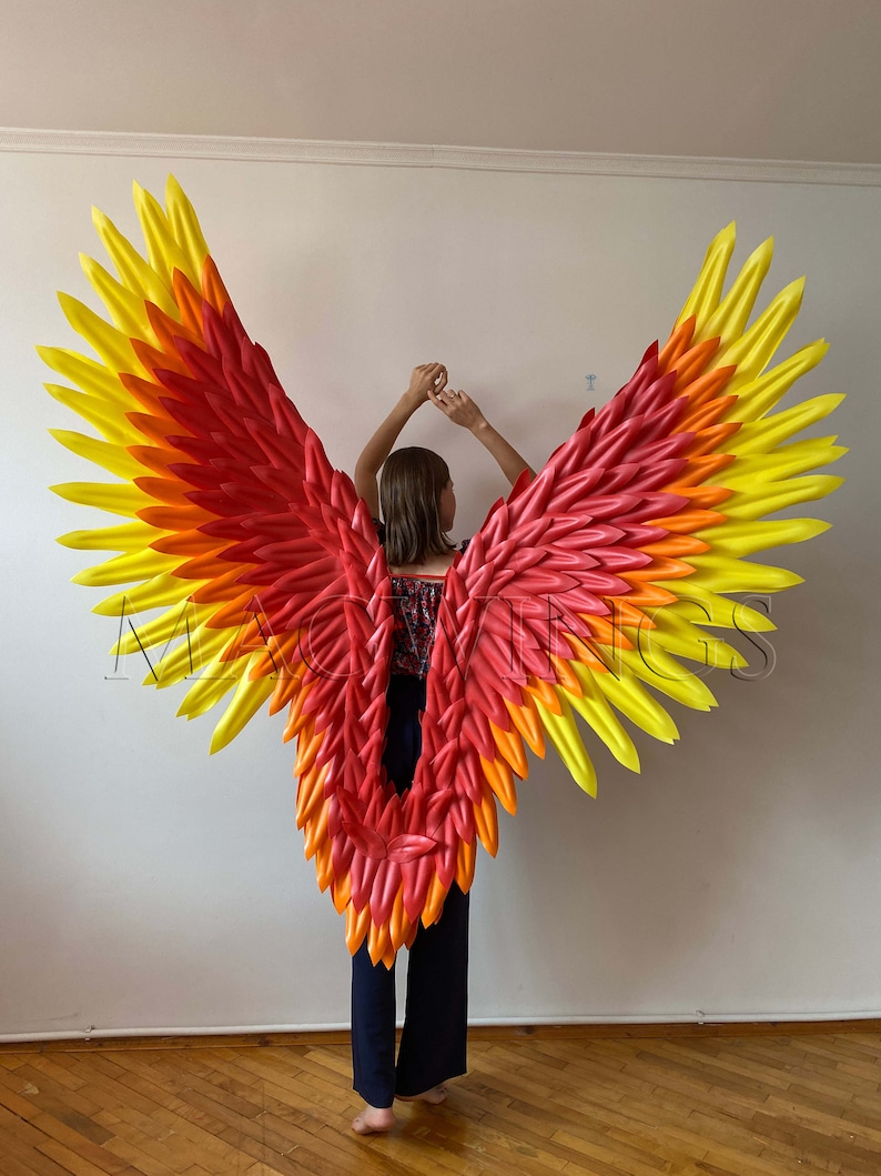 Wings of Fire Red Wings for Cosplay Costume Phoenix Cosplay - Etsy