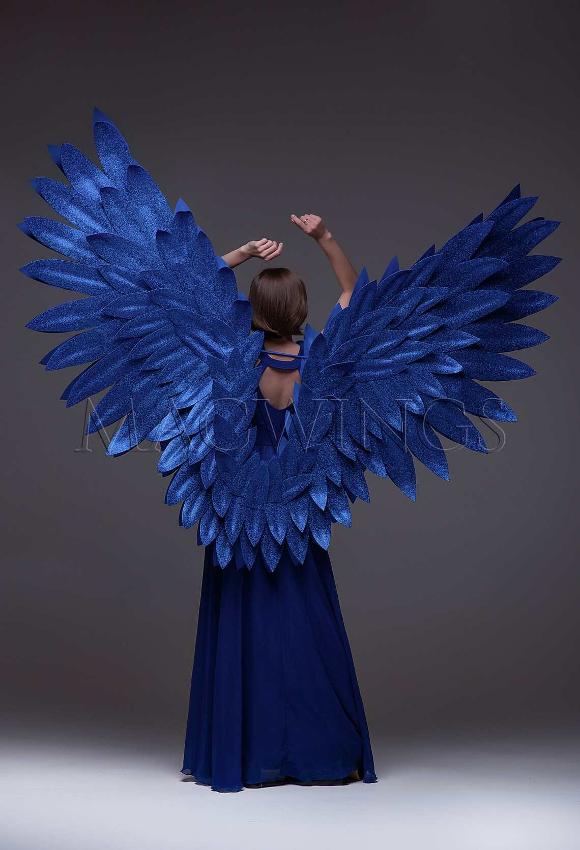 Blue Glitter Wings Extra Large Wings Angel Wings Cosplay | Etsy