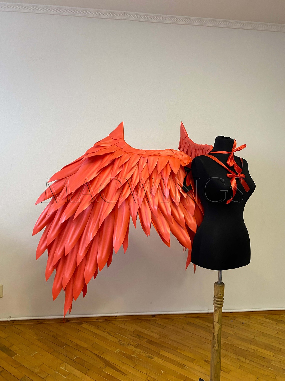Red Wings Demon Wings Devil Costume Fallen Angel Lucifer - Etsy