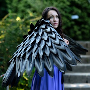 Movable Black Angel Wings for Dance, Black Wings for Cosplay, Dark ...