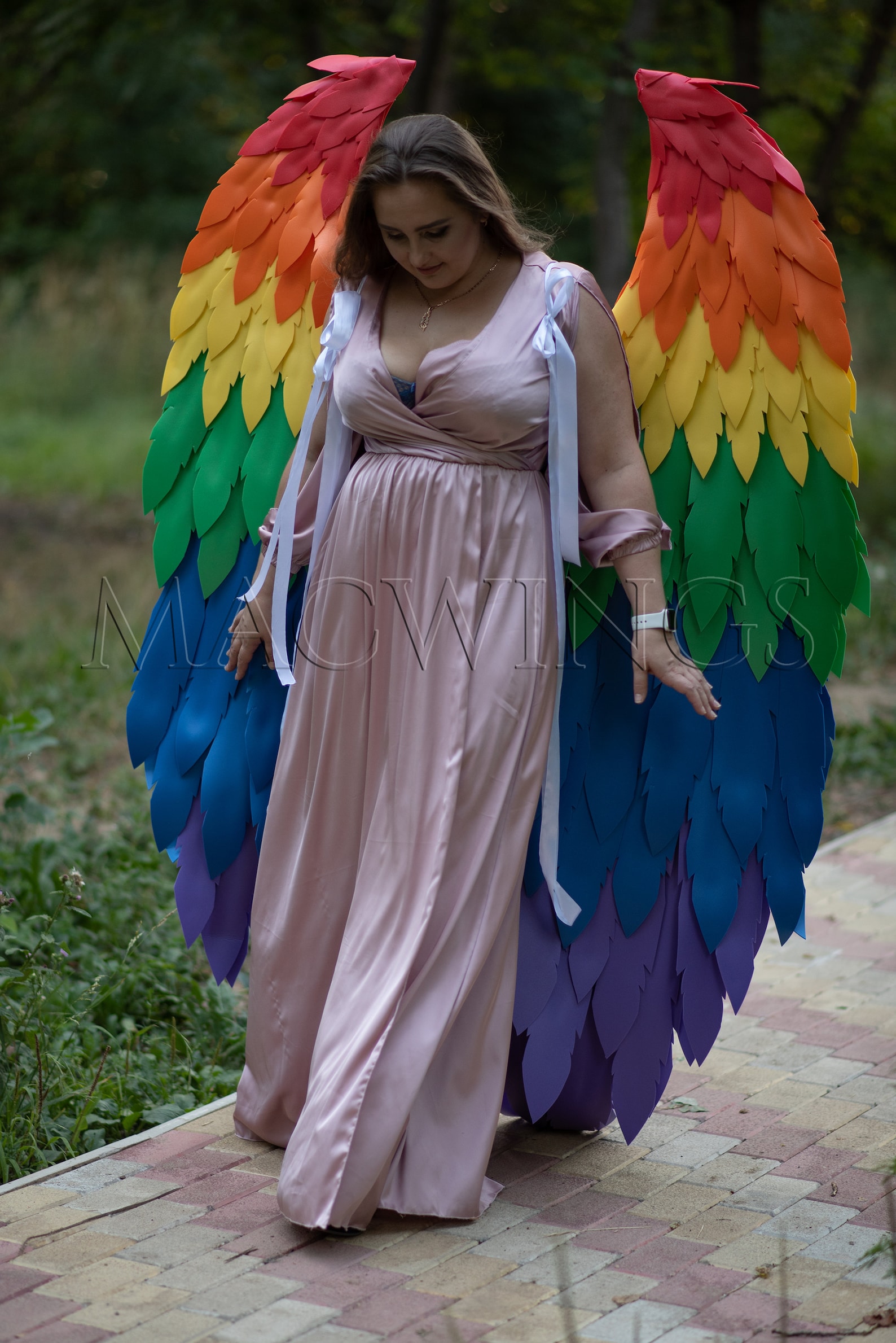 Rainbow Wings Carnival Costume Colorful Wings Halloween - Etsy