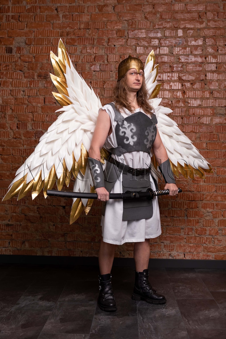 Triple Wings White Gold Wings Shoot for Men Wings for Men | Etsy