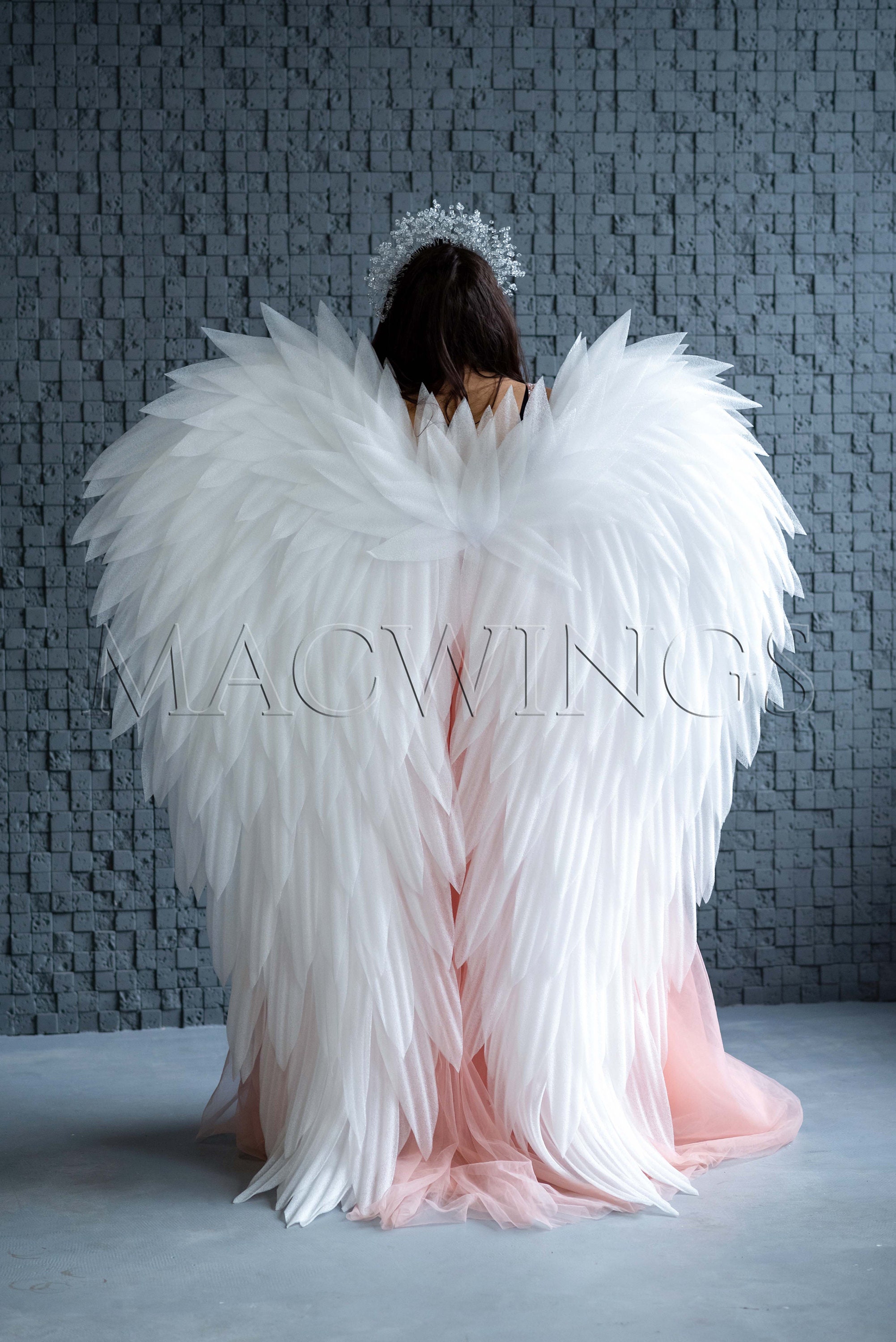 Accessories Wings For Dance Cosplay Wings White Fluffy Wings White Wings Angel Wings Adult Giant