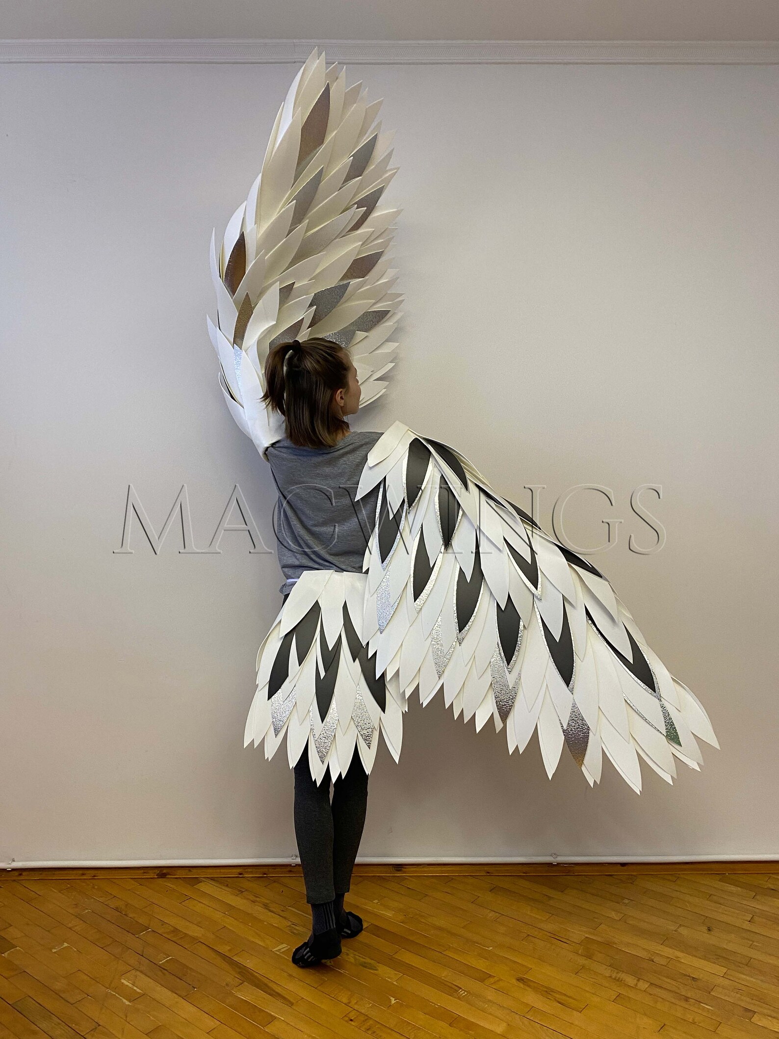 Snow Owl Wings and Tail, Bird Wings, Arms as Wings, Bird Tail, Bird ...